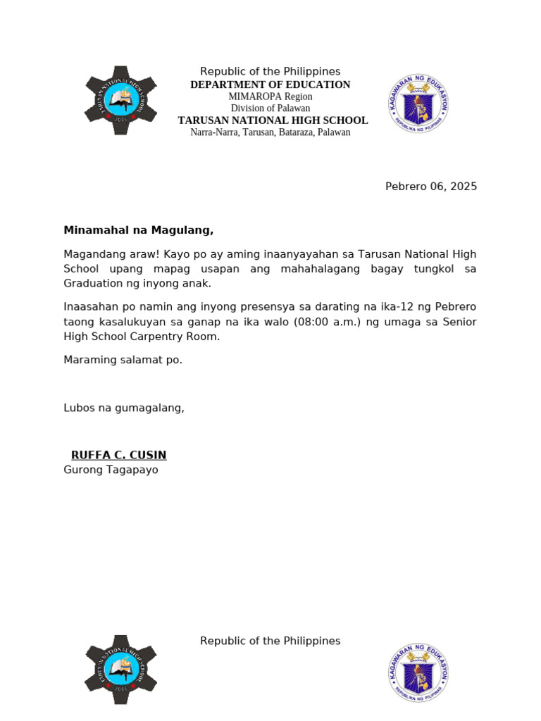 Parent Letter 1 | PDF
