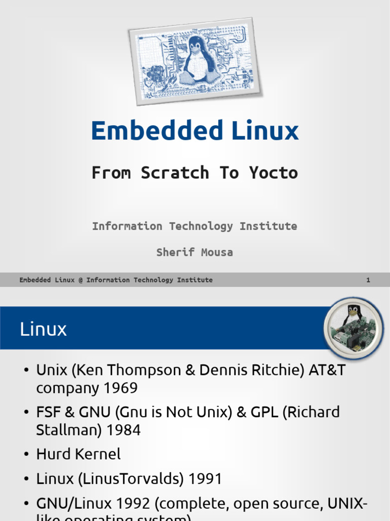 Embeddedlinuxfromscratchtoyocto 150302065300 Conversion Gate01 | PDF | Linux | Kernel (Operating ...
