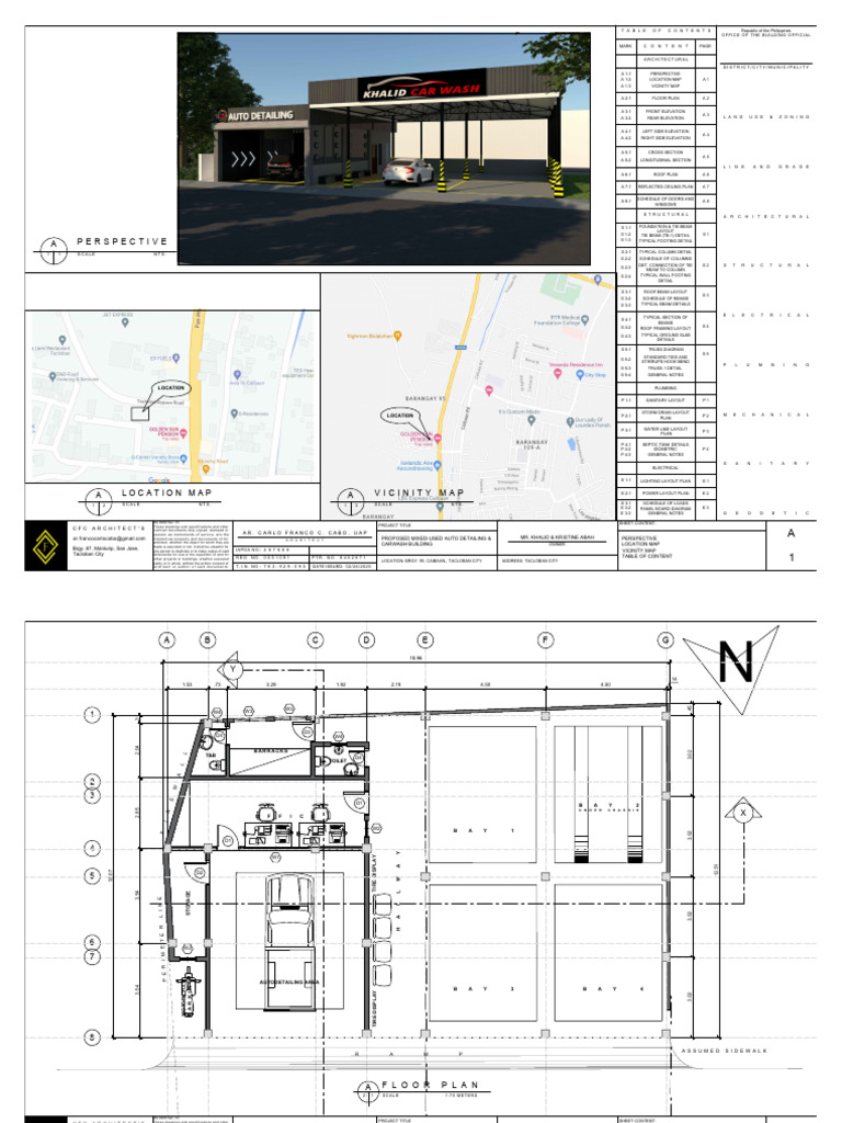 Car Wash and Auto Detailing Plans | PDF | Civil Engineering | Building ...