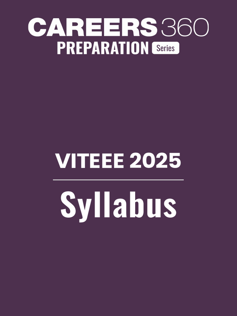 VITEEE 2025 Syllabus Guide | PDF | Electromagnetic Induction | Inductor