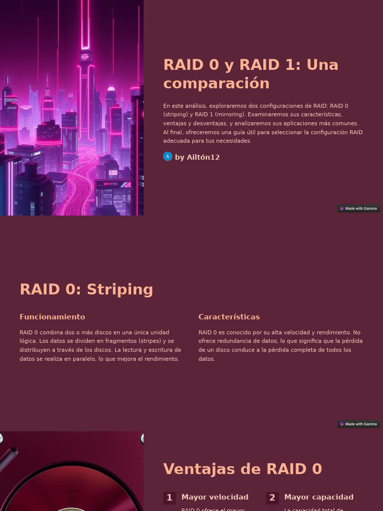 Comparativa de RAID 0 y RAID 1 | PDF | Ciencias de la Computación ...