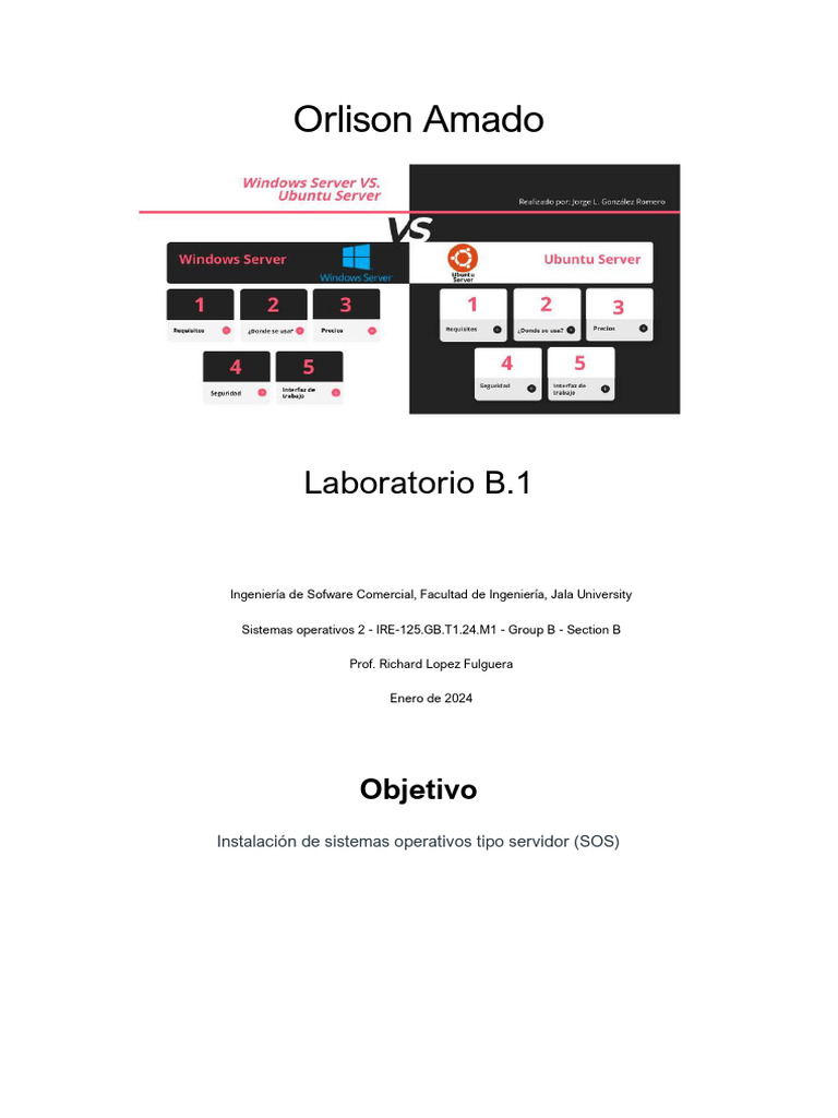OrlisonAmado lab_b1 OS_2 | PDF | Servidor (Computación) | Interfaces gráficas de usuario