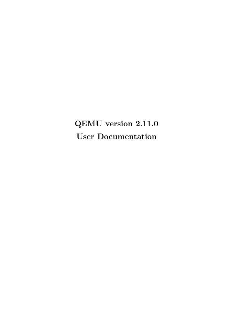 qemu-doc | PDF | Central Processing Unit | Booting