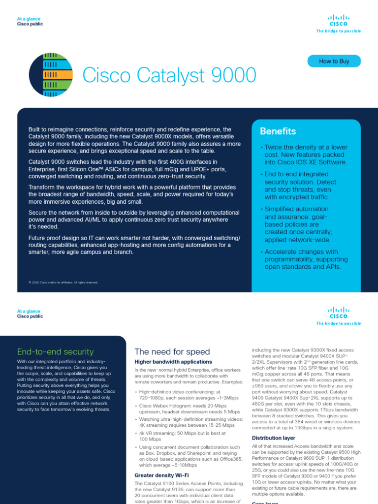 NB 09 Cat 9k Aag Cte en | PDF | Computer Network | Network Switch
