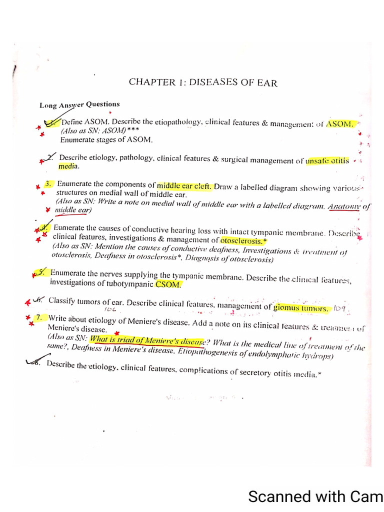 Ent Question Booklet | PDF