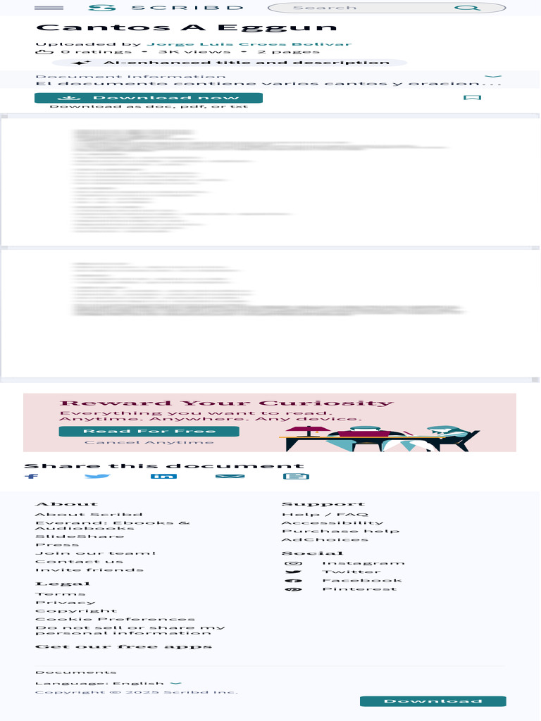 Cantos A Eggun PDF | PDF | Oración Cristiana | Adoración Cristiana Y Liturgia