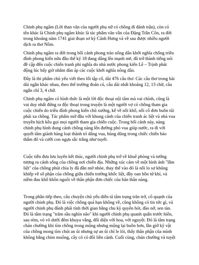 Chinh PH Ngâm | PDF