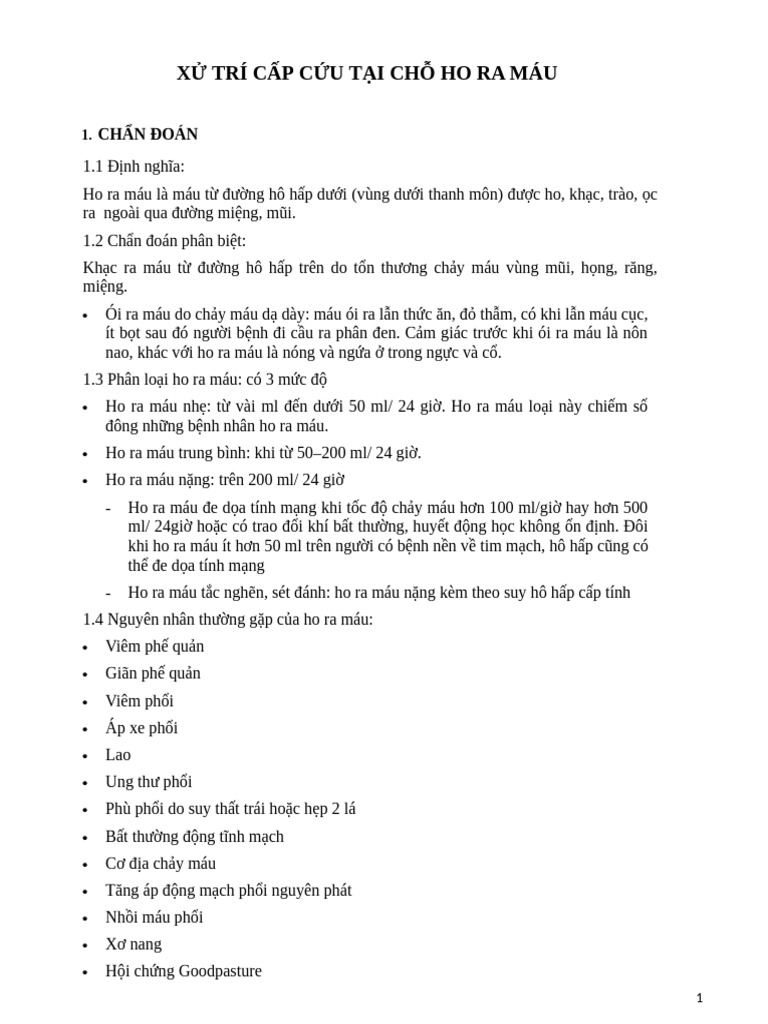 Ho Ra Máu | PDF
