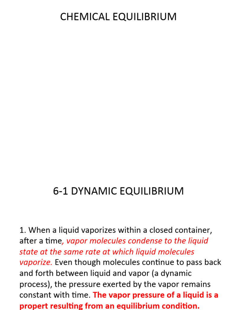 Chemical Equilibrium | PDF | Chemical Equilibrium | Solubility