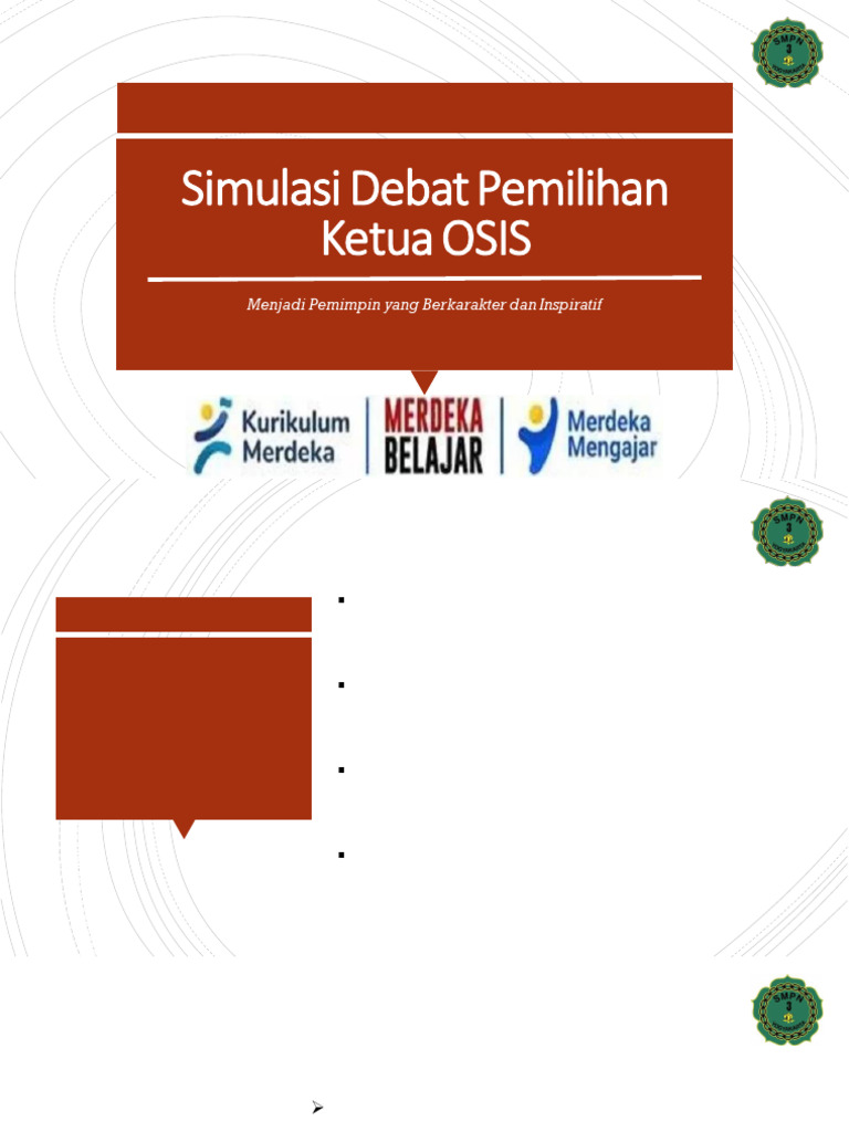 Simulasi Debat Pemilihan Ketua OSIS | PDF