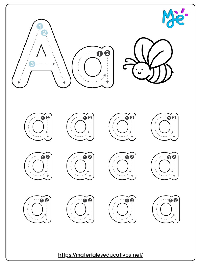 Librito Completo Trazos de Las Vocales - Vocal A | PDF