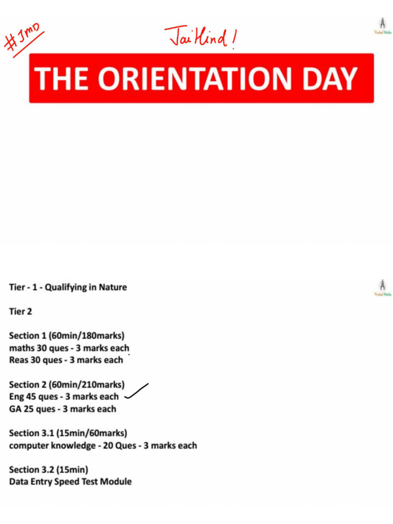 CLASS-1 THE ORIENTATION DAY Qa | PDF