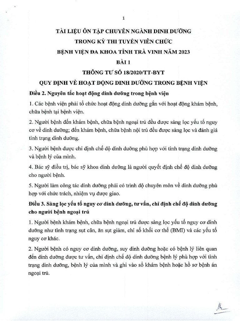 16 Tai Lieu On Nganh Cu Nhan Dinh Duong 17885 | PDF