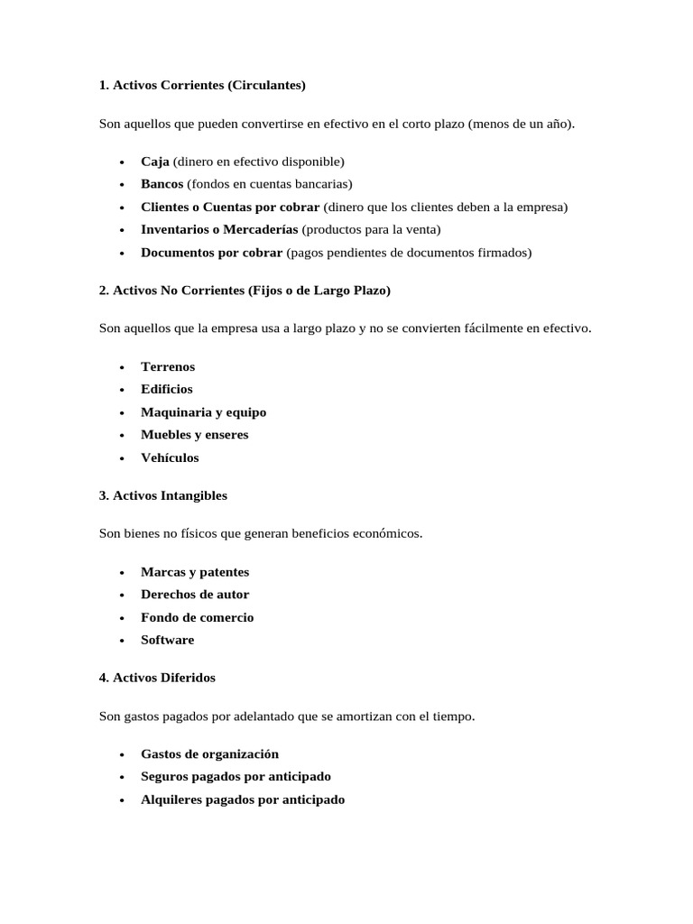 Guía de Activos y Asientos Contables | PDF | Almacén | Business