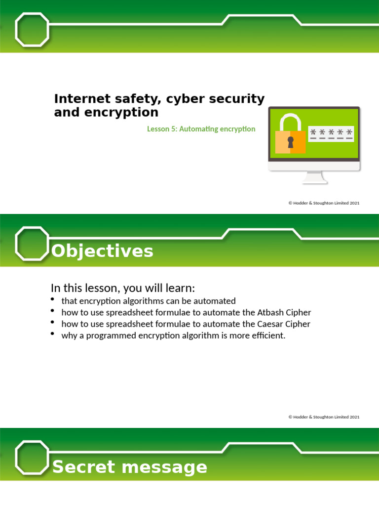 Automating Encryption Lesson | PDF | Encryption | Cipher