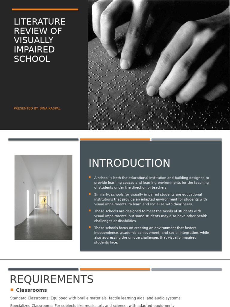 Visually Impaired School Design Review | PDF | Visual Impairment ...