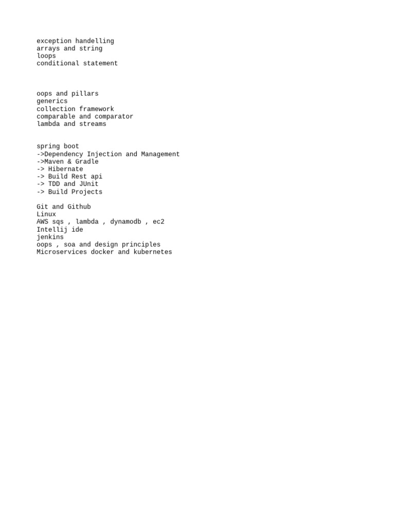 Java Devloper Roadmap | PDF Java Devloper Roadmap | PDF