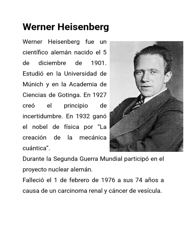Heisenberg y el Principio de Incertidumbre | PDF