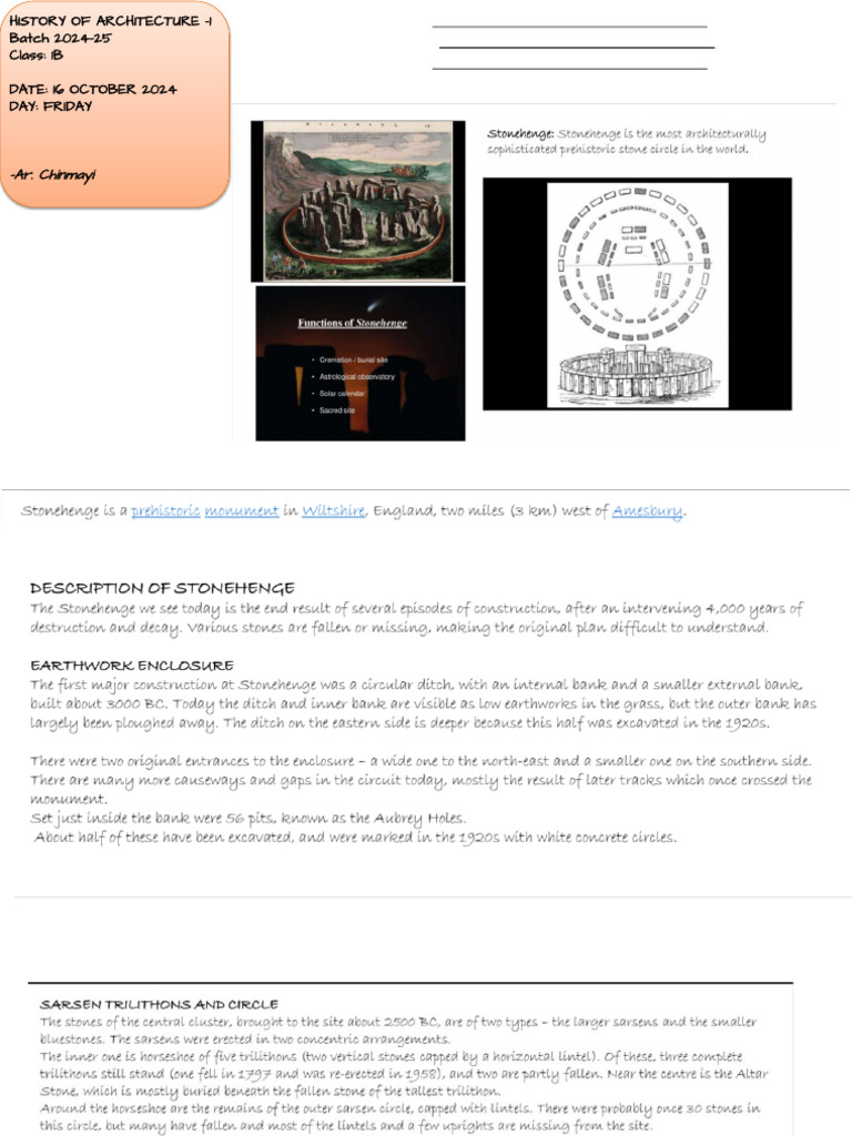 history of architecture LECTURE 2 | PDF | Archaeology