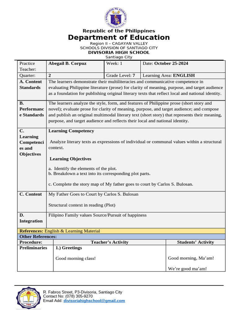 Demo Elements of PLot (Abhy) final na to (1) | PDF | Plot (Narrative) | Learning