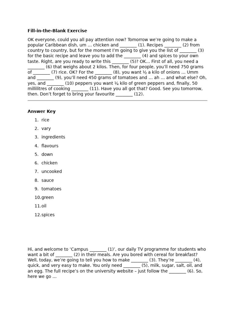 Get Ready for IELTS - Listening_Pre_Script | PDF | Foods | Cuisine