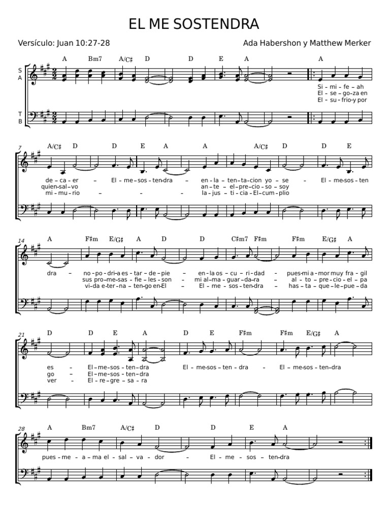 EL ME SOSTENDRA - Ada Habershon | PDF