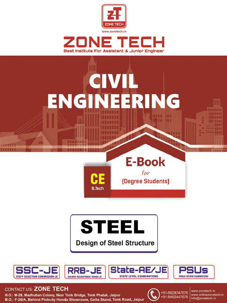 Steel E Book | PDF | Strength Of Materials | Screw