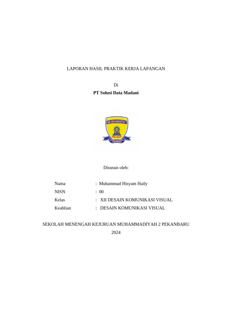 Laporan Hisyam Haily | PDF