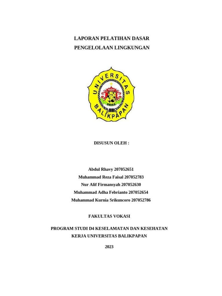 Laporan Praktikum Kelompok 1 | PDF