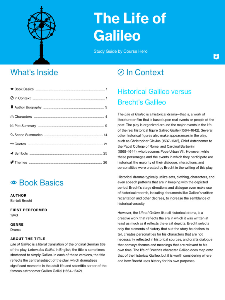LifeOfGalileo | PDF | Galileo Galilei | House Of Medici