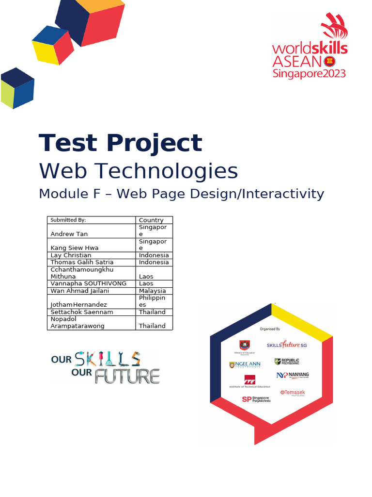 WSA2023 TP17 Web Technologies Module F v6.0 | PDF | World Wide Web | Internet & Web