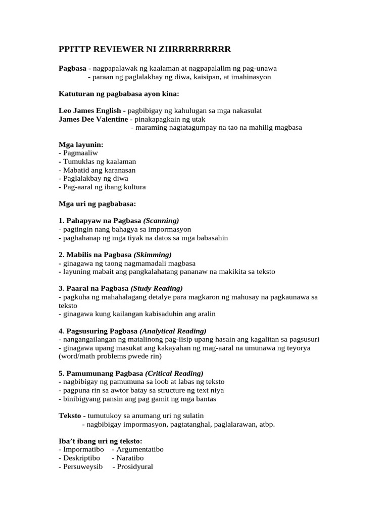 Ppittp Reviewer Ni Ziirrrrrrrrr | PDF