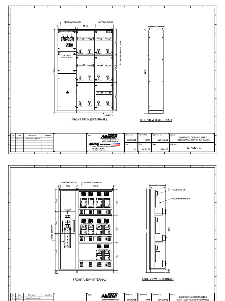 Annexure-2 SMP - 10WAY METERING PANEL SAMPLE DWG | PDF