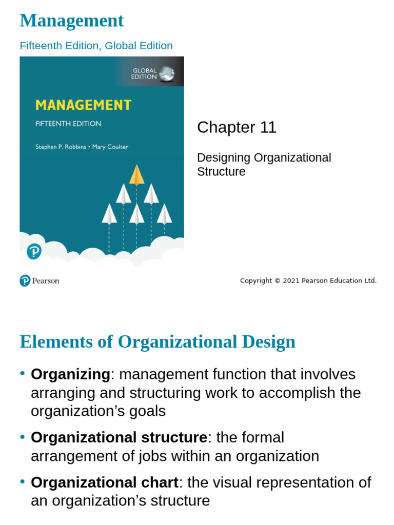 Chapter 11, Organization Design | PDF | Organizational Structure | Business