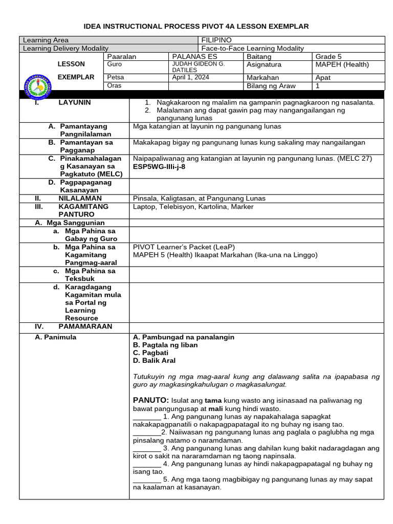 Health 5-Le-Drrm Integration | PDF