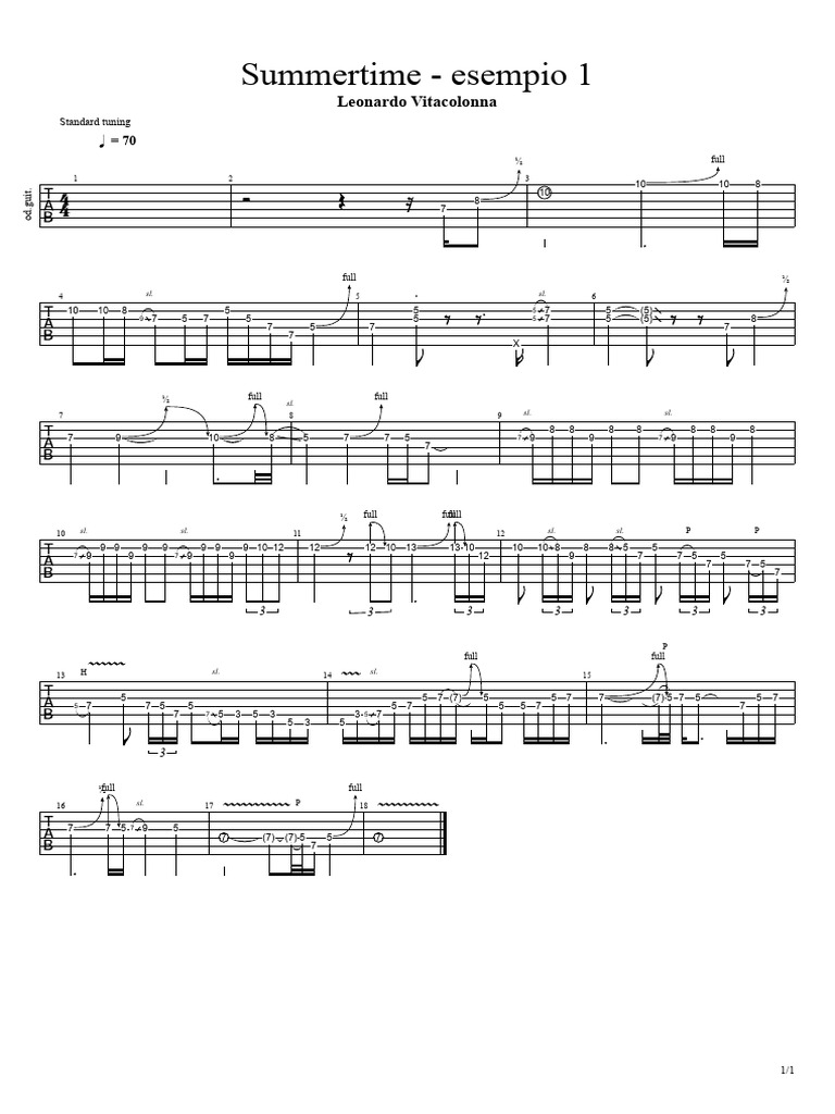 Summertime - Esempio 1 | PDF