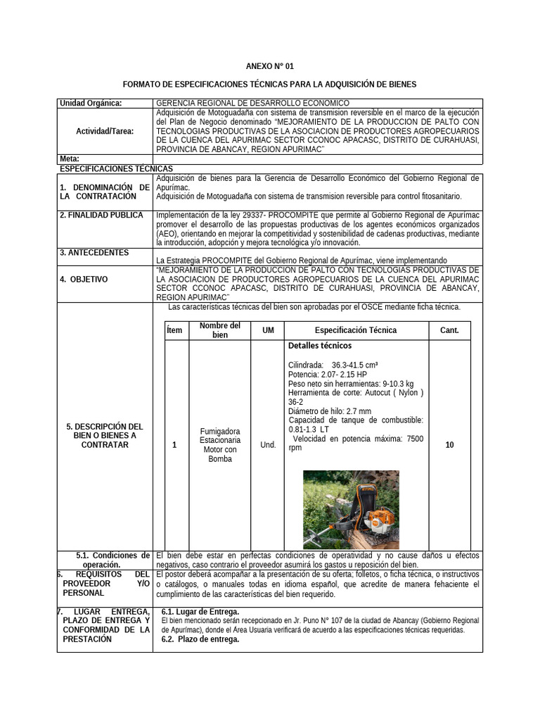 EE - TT - Motoguadaña - APACASC | PDF