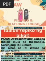 Ibalon (Epiko NG Bicol) | PDF