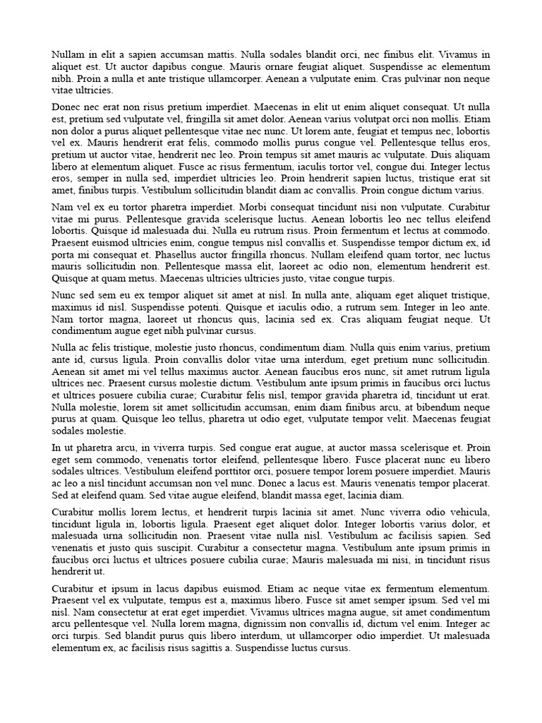 Nullam in Elit | PDF