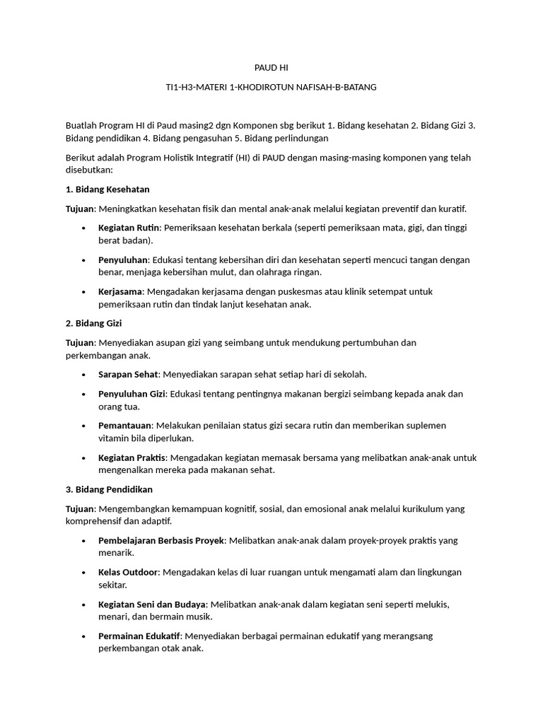 Ti1 h3 Materi 1 Khodirotun Nafisah b Batang | PDF