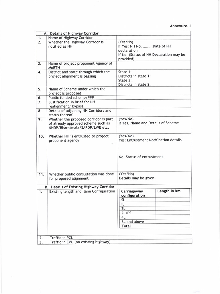 SoP and Checklist For The Alignemnt Approval Proposal | PDF | Road ...