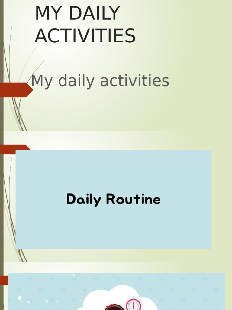 My Daily Activities | PDF