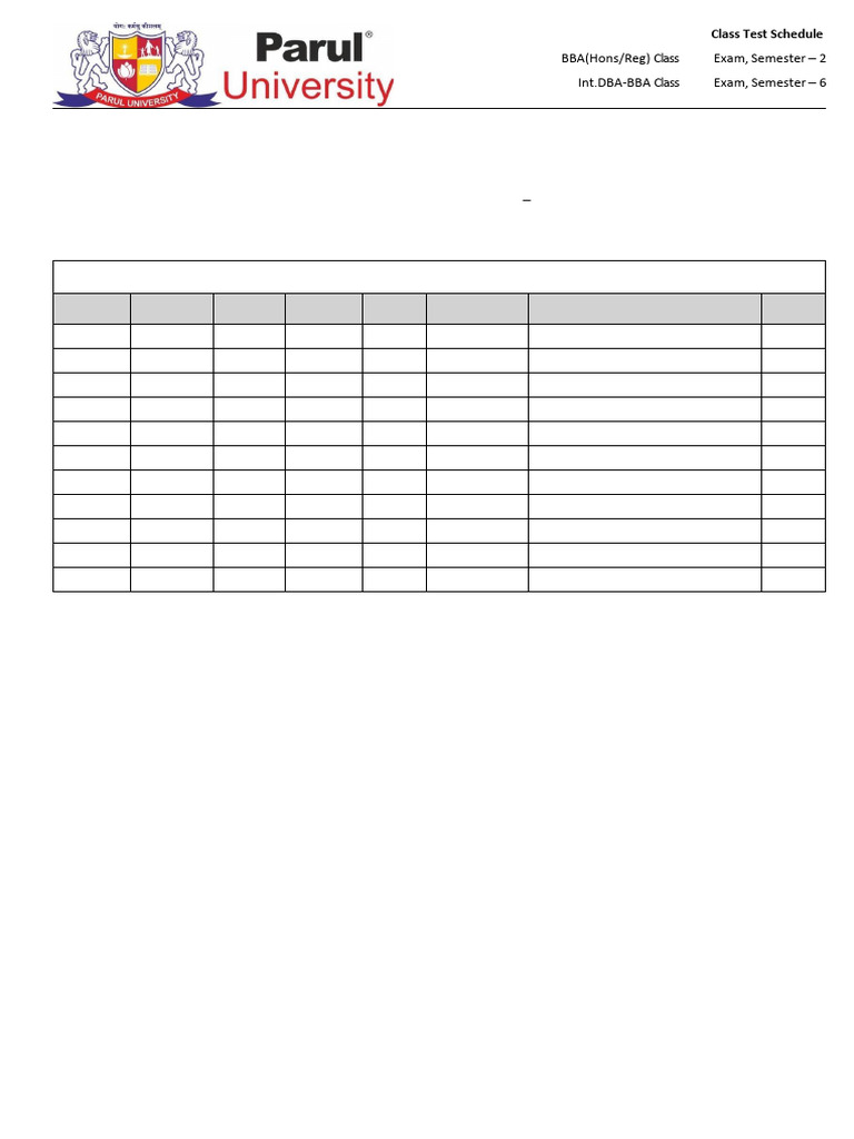 2 Pu Fms Bba 2 Weekly Test 2025-26 | PDF | Educational Stages