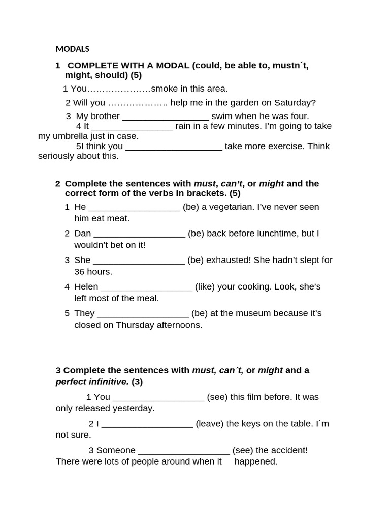 MODALS | PDF | Semantic Units | Linguistic Typology