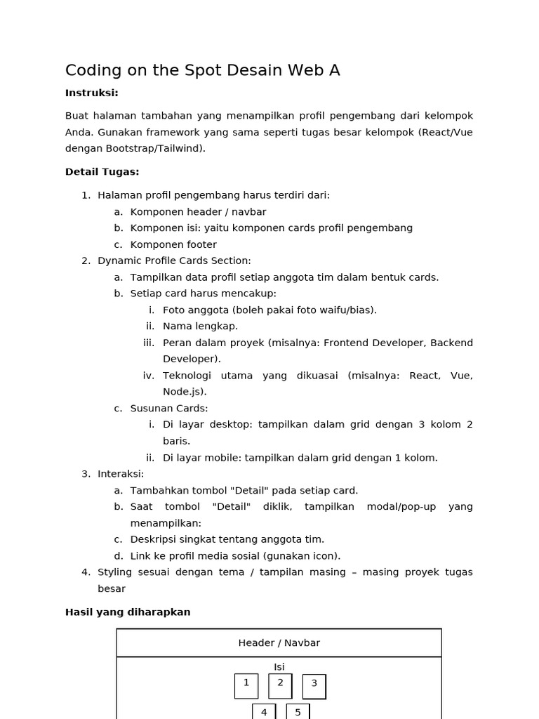 Coding On The Spot Desain Web | PDF