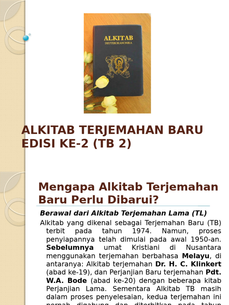 Alkitab Terjemahan Baru | PDF