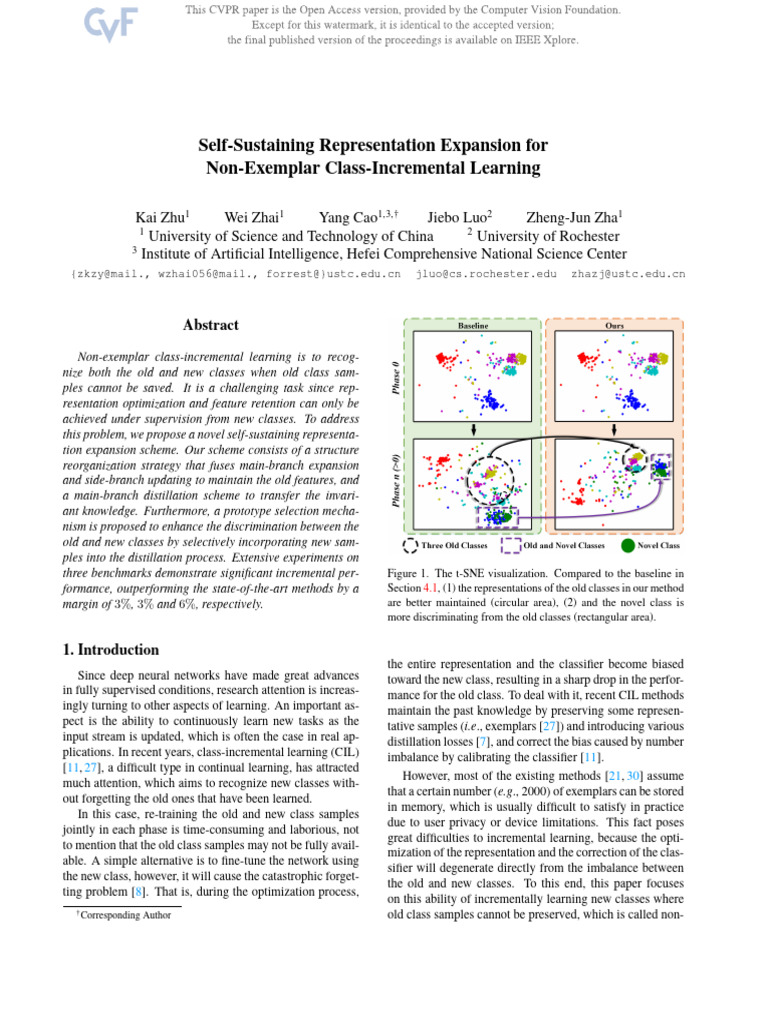 Non Exemplar Class Incremental Learning Pdf Computational 0355