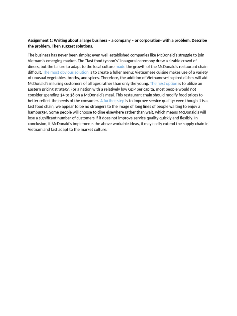 writing 7 - Business | PDF