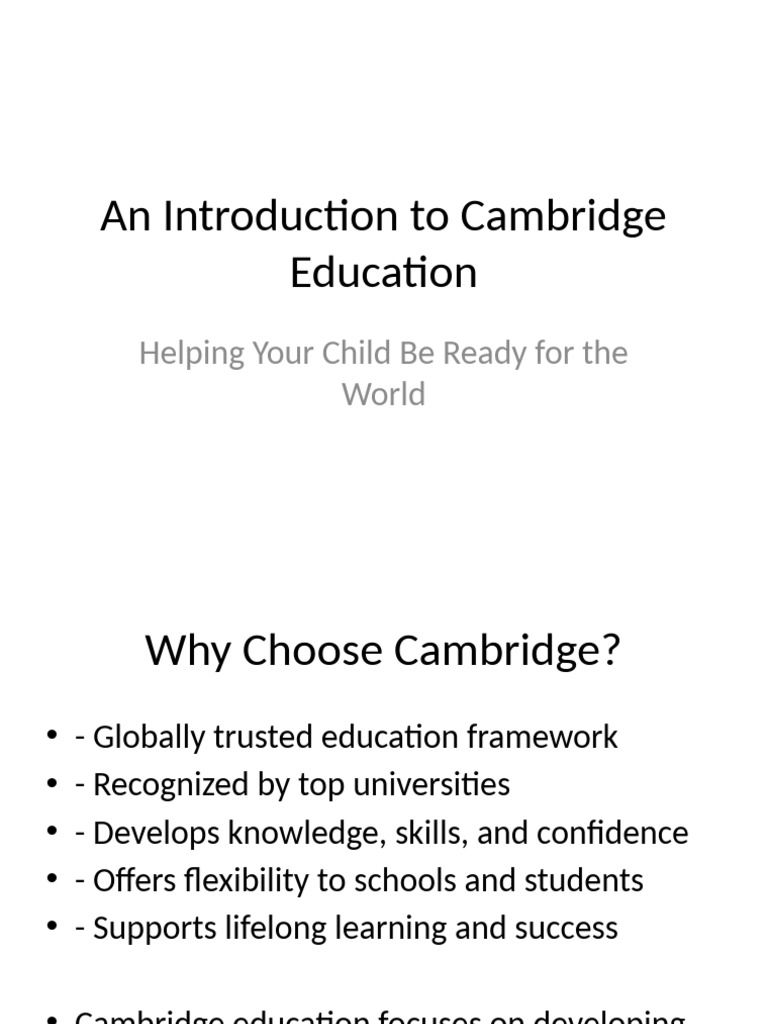 Cambridge Curriculum at Tabindah School | PDF | Curriculum | Learning