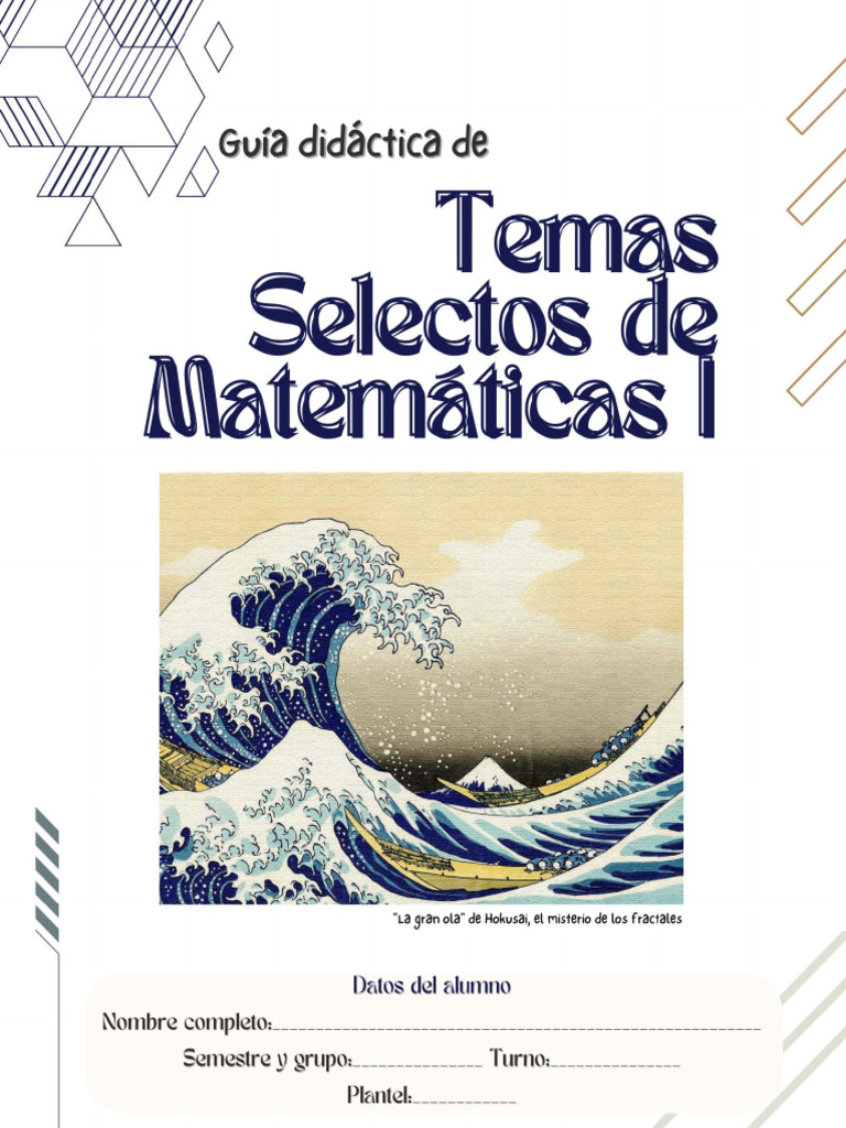 Cuarto Semestre. - Guía Didáctica Del Estudiante. - Temas Selectos de Matemáticas I | PDF ...